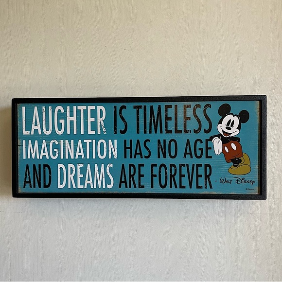 Disney | Accents | Walt Disney Quote Mickey Wall Decor | Poshmark